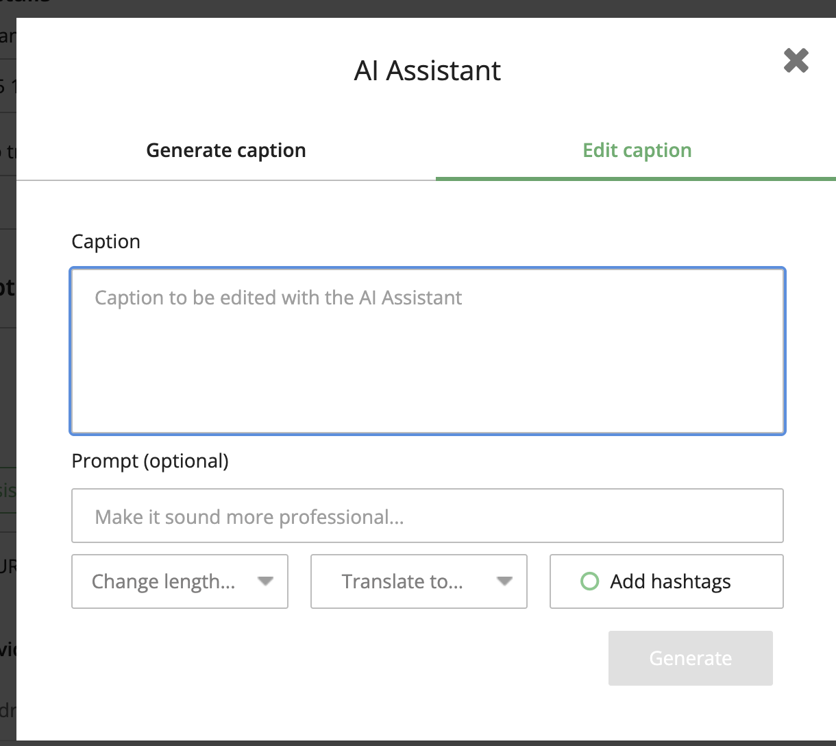 AI Captions – Loomly Help Center