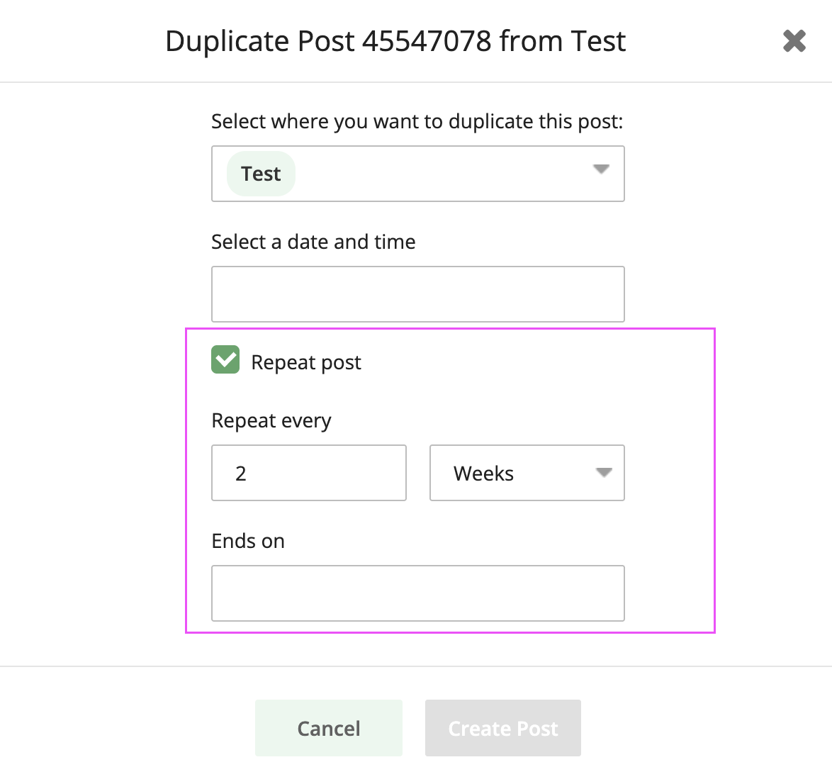 Recurring Post feature – Loomly Help Center