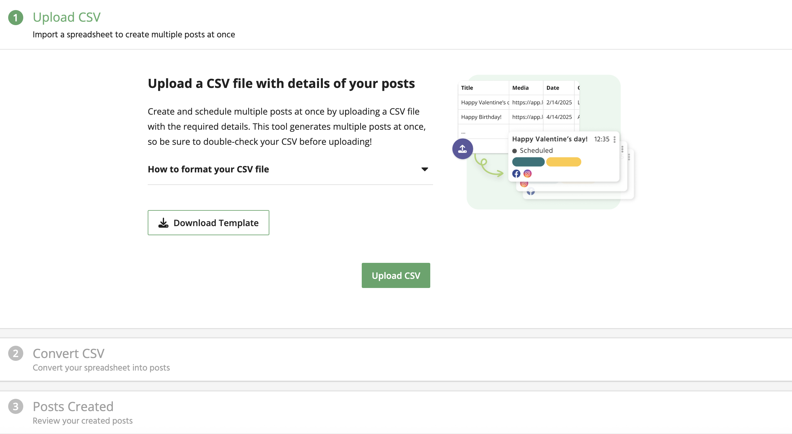 Bulk uploading – Loomly Help Center